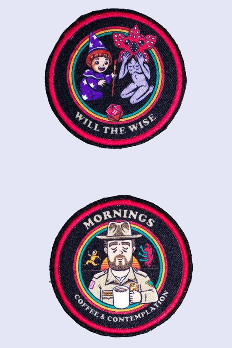 Kit 2 Patches Stranger Things - Will e Hopper COR UNICA UNI