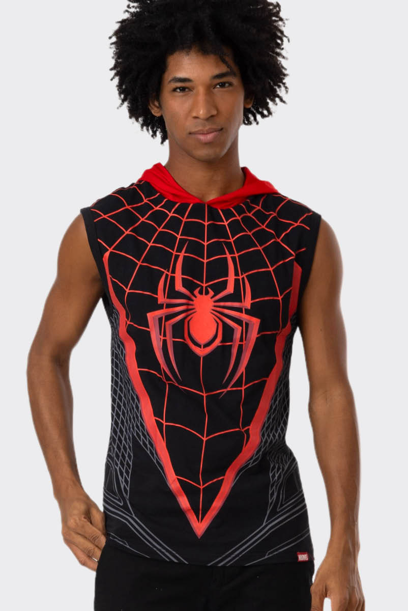 Camiseta Marvel Com Capuz Homem Aranha