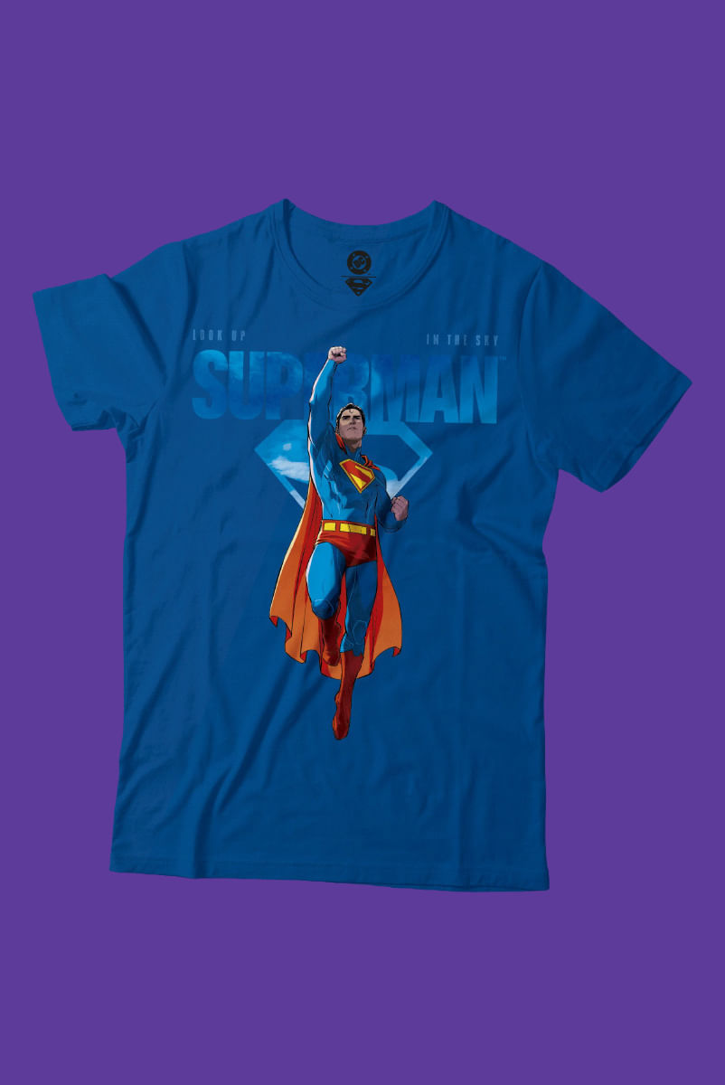 Camiseta DC Comics Superman Look Up In The Sky