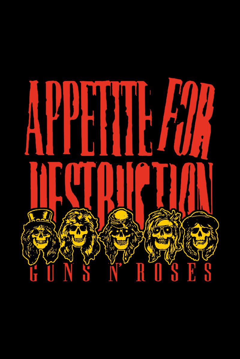 Camiseta Guns N Roses Appetite for Destruction